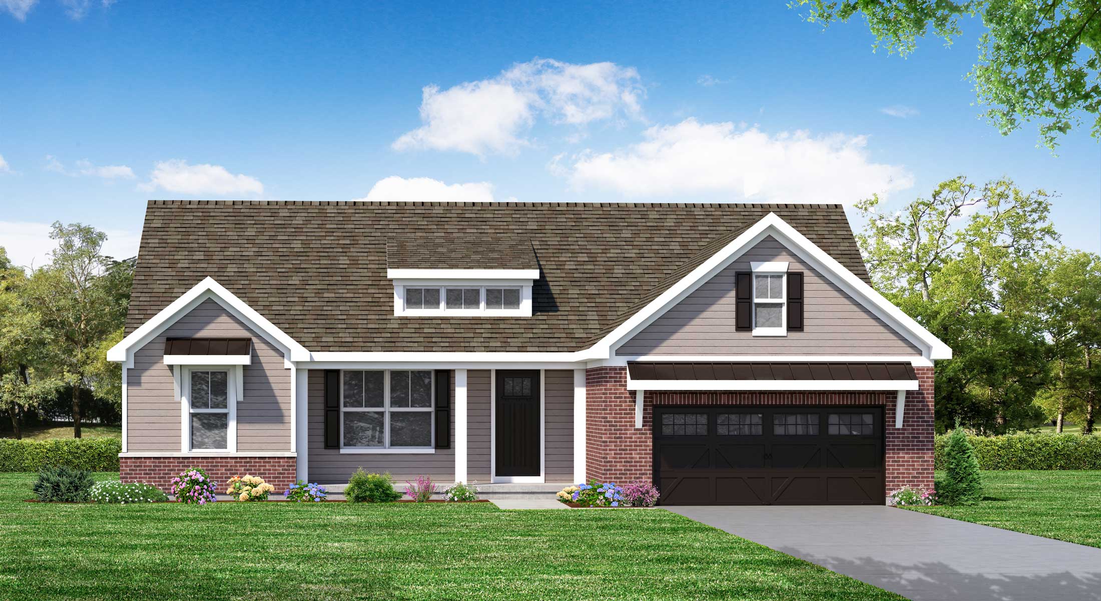 John Henry Homes | The William II | Ranch Home Design